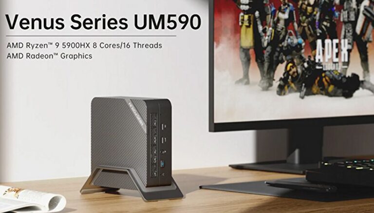 MINISFORUM UM590、AMD Ryzen 9 5900HXを搭載のミニPCが販売開始。ベアボーンは 61,980円とコスパ高 ...