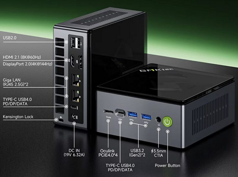 GMKtec M7 Pro、Ryzen 9 6950Hを搭載のミニPCのスペックのまとめ。メモリ 32GB、USB4とOculinkを装備 ...